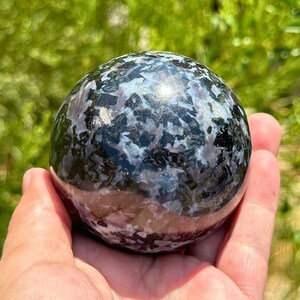Merlinite Sphere Mystic Merlinite Indigo Gabbro Large Crystal Ball Rare ...