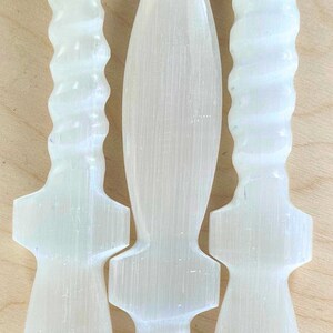 Selenite Crystal Dagger Crystal Sword Ritual Dagger Selenite Crystal ...