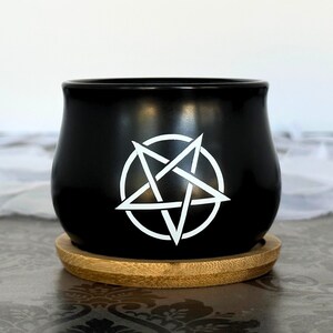 Cauldron Planter Halloween Planter Goth Planter Pot Ceramic Mini Witch ...