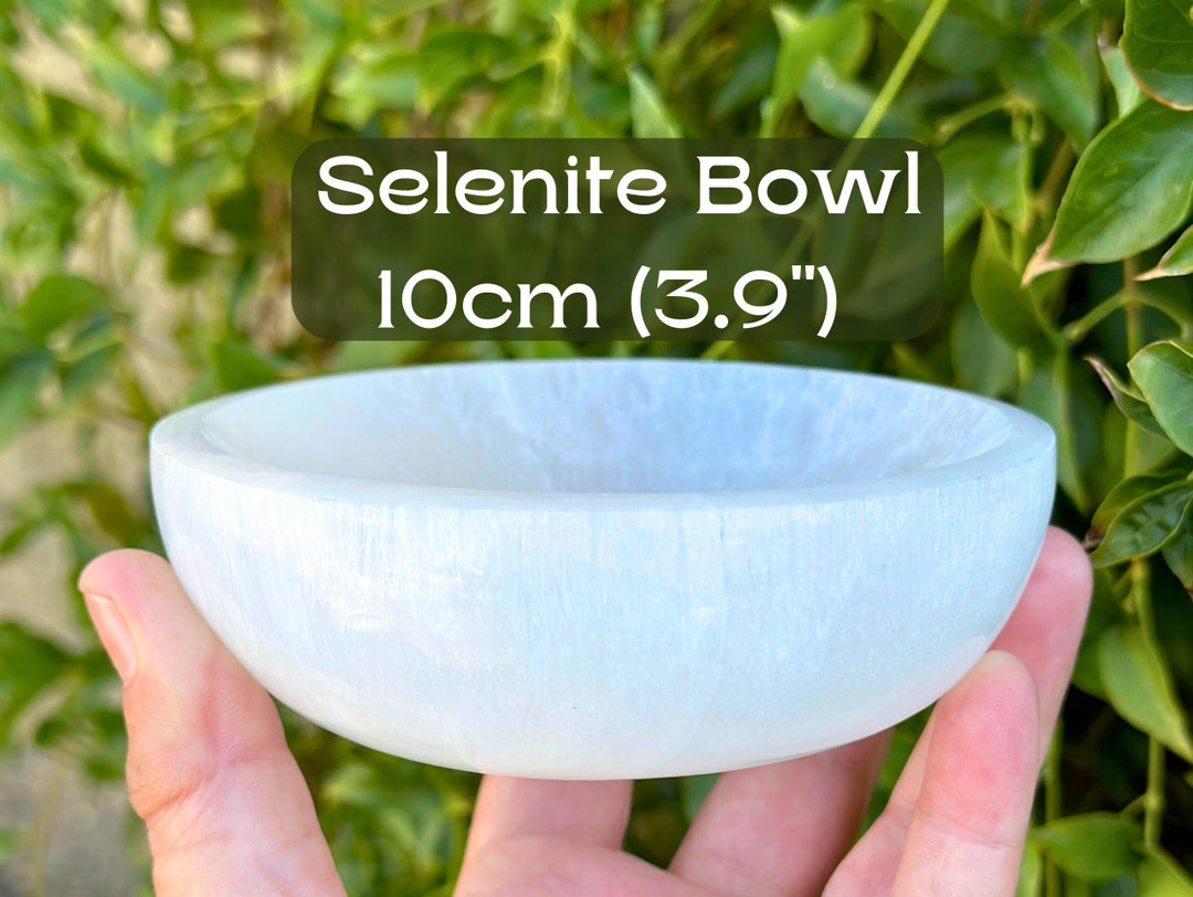 Selenite Bowl Selenite Crystal Bowl Crystal Dish Smudge Bowl - Etsy