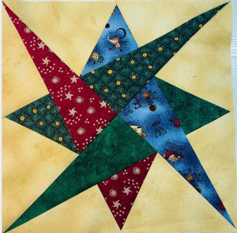 Starry Path Foundation Paper Pieced FPP Pattern - 12 Inch Finished ...