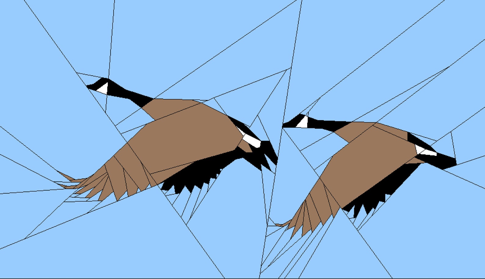 CANADA GEESE (advanced) Foundation Paper Pieced Pattern - Etsy Canada
