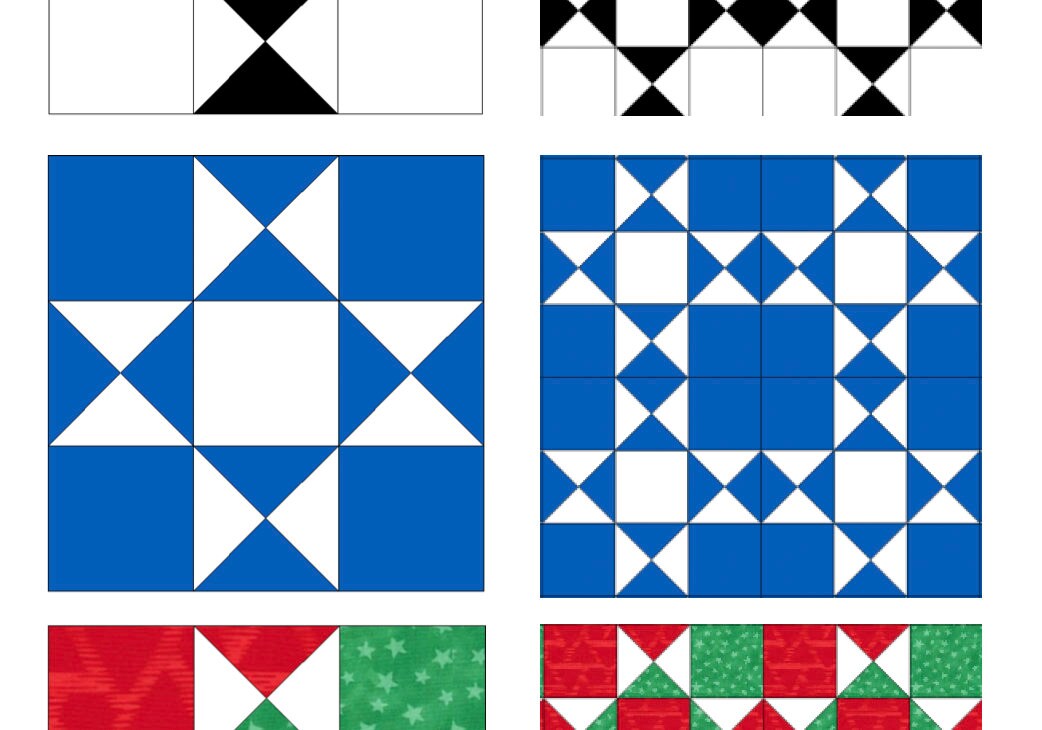 Quilt Block Coloring Sheet - OHIO STAR | Quilt Block | Quilt Template ...
