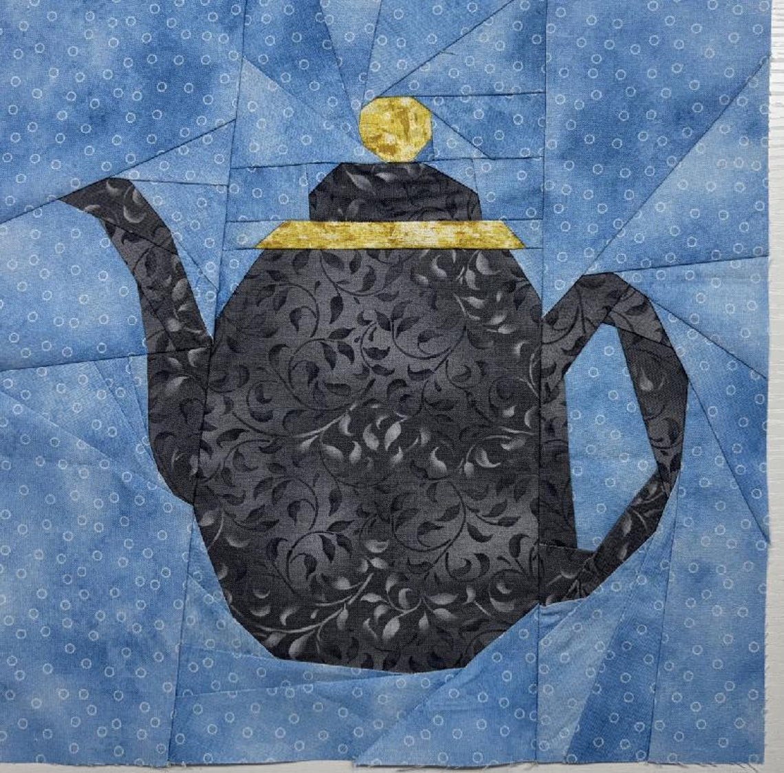 Teapot 12 - Foundation Paper Pieced FPP Pattern - 12 Inch Finished ...