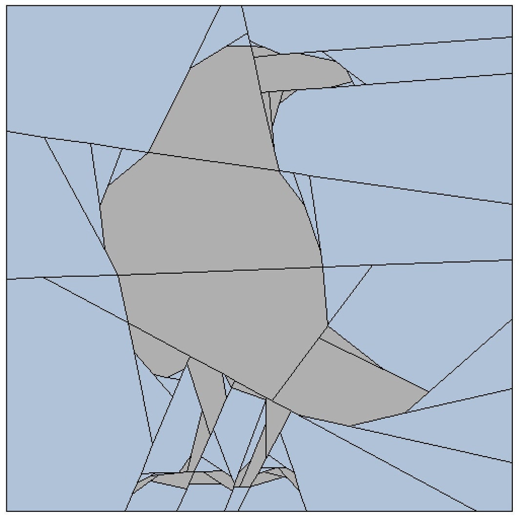 Raven - Foundation Paper Piecing Quilt Block Pattern (FPP) - 12"x12 ...