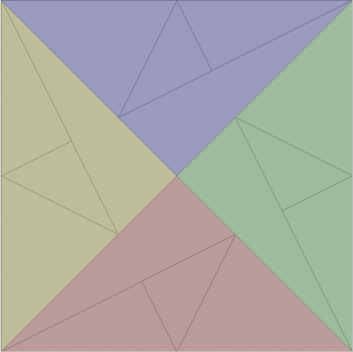 Starry Path Foundation Paper Pieced FPP Pattern - 12 Inch Finished ...
