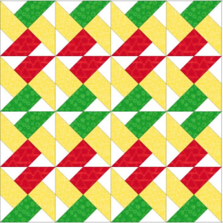 Twin Sisters - FPP Foundation Paper Pieced Pattern for Either 12 -or- 9 ...
