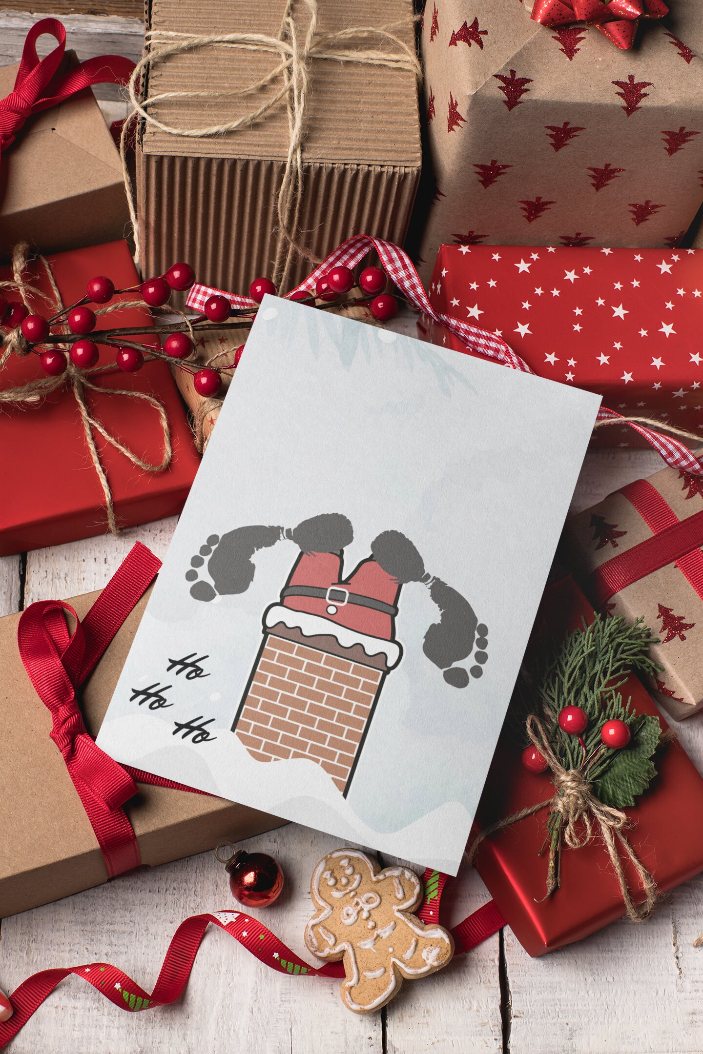 120 Christmas Handprint, Fingerprint, Footprint Bundle. Gift for ...