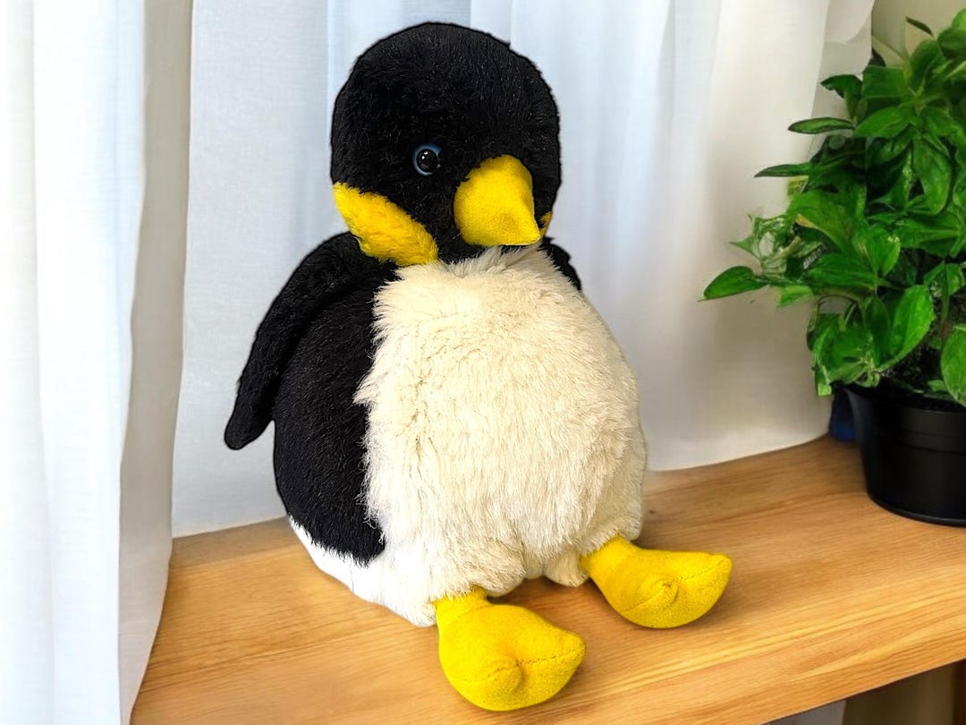 Vintage Mattel Emotions Plush Penguin Stuffed Animal Plush Korea Ground ...