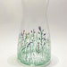 Hand-painted Glass Flower Vase - Etsy