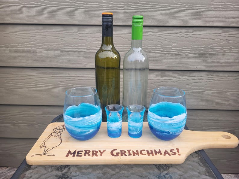 Ocean Wave Shot Glasses, Set of 2, 4 or 6, Unique & Handmade Gift ...