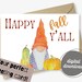 Fall Gnome Greeting Card Collection Bundle Fall, Holiday, Halloween ...