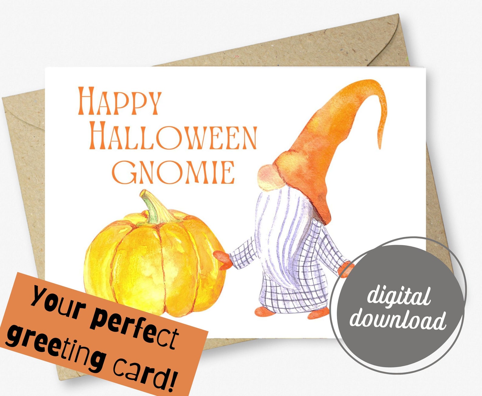 Fall Gnome Greeting Card Collection Bundle Fall, Holiday, Halloween ...