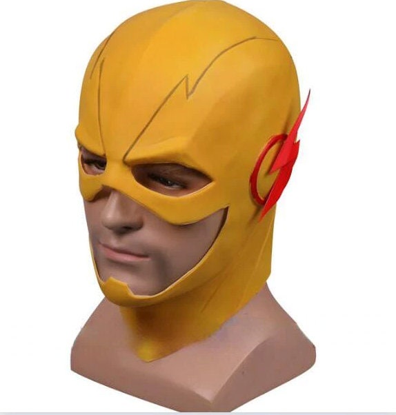The Flash Superhero Cosplay Mask Unisex Realistic Head Mask - Etsy