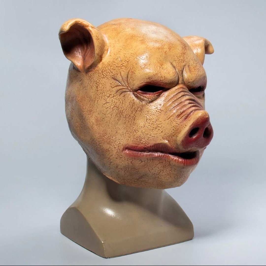 Scary Horror Pig Head Mask Animal Cosplay Halloween Party - Etsy