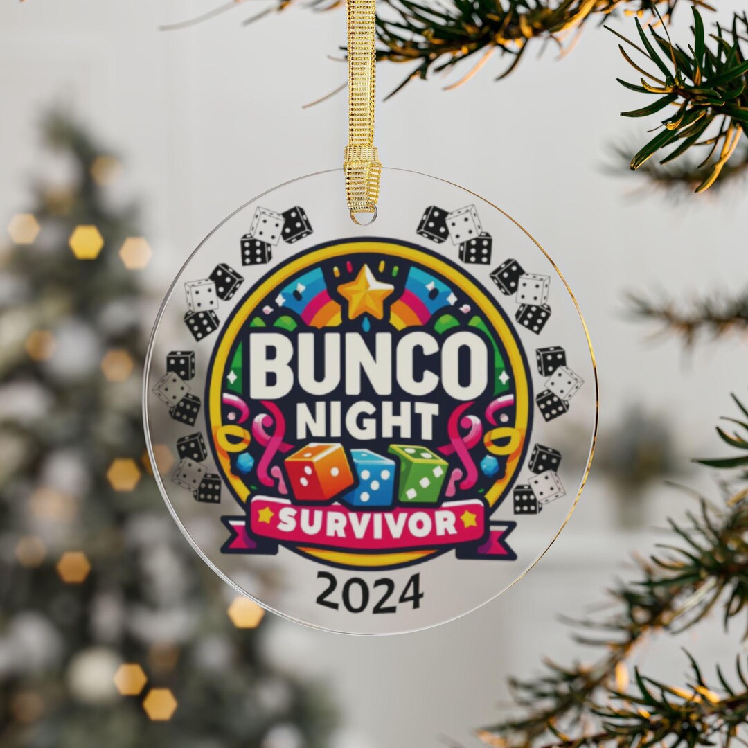 Bunco Ornament, Bunco Night Prize, Christmas Tree Decoration, Holiday ...