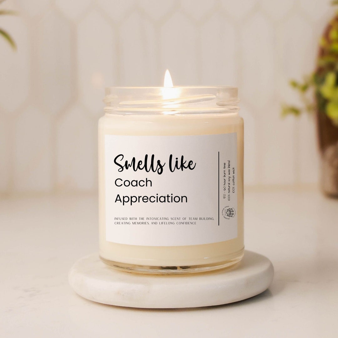 Cheer Coach Gift Candle, Coach Thank You Present, Smells Like Coach ...
