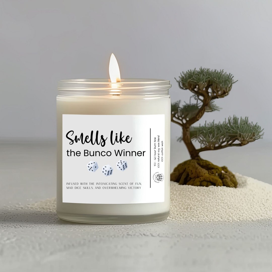 Smells Like Bunco Winner Scented Candle, Bunco Prize Gift, Bunko Score ...