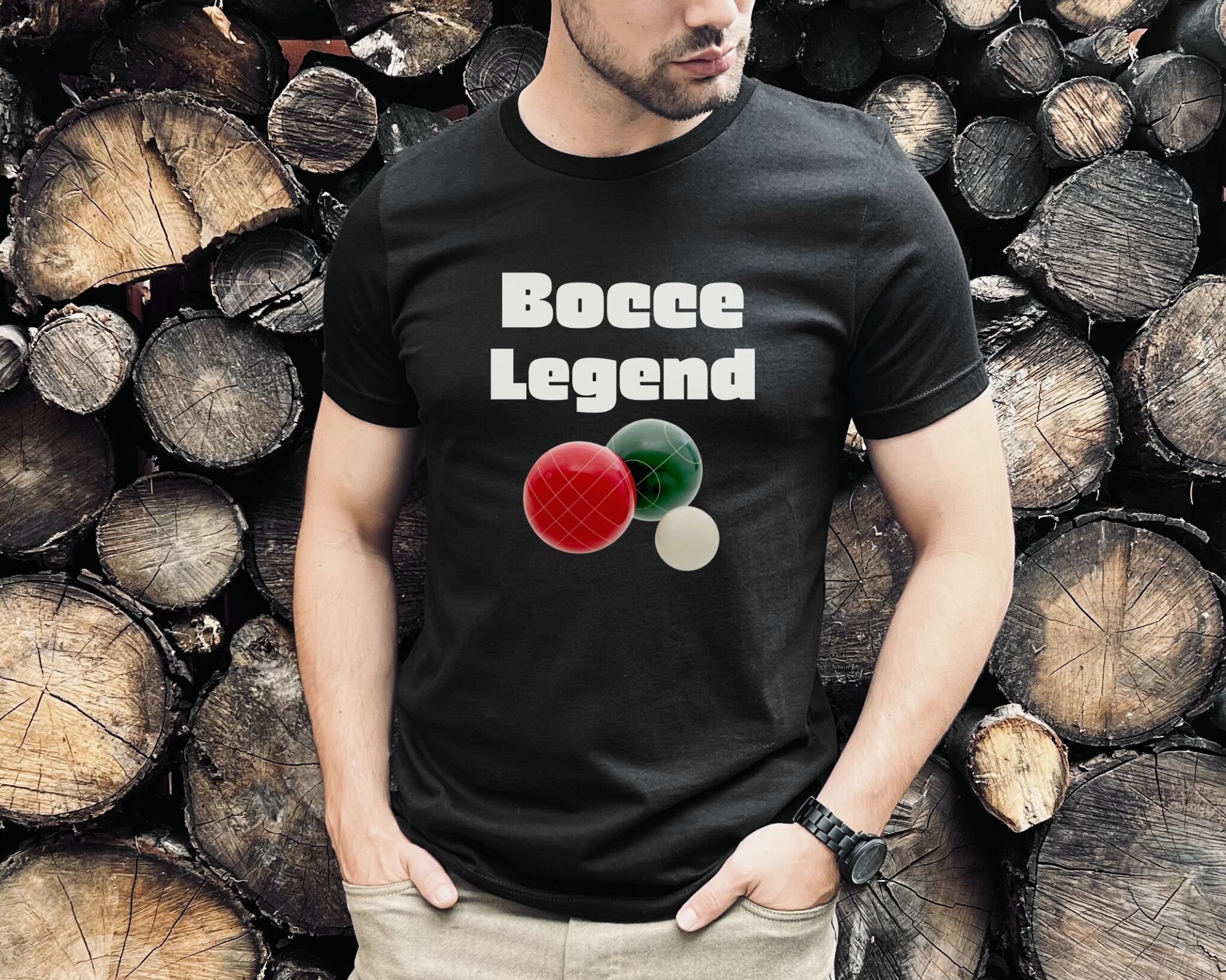 Bocce Legend T-shirt, Bocce Team Tee, Bocce Player Top, Bocce Coach ...
