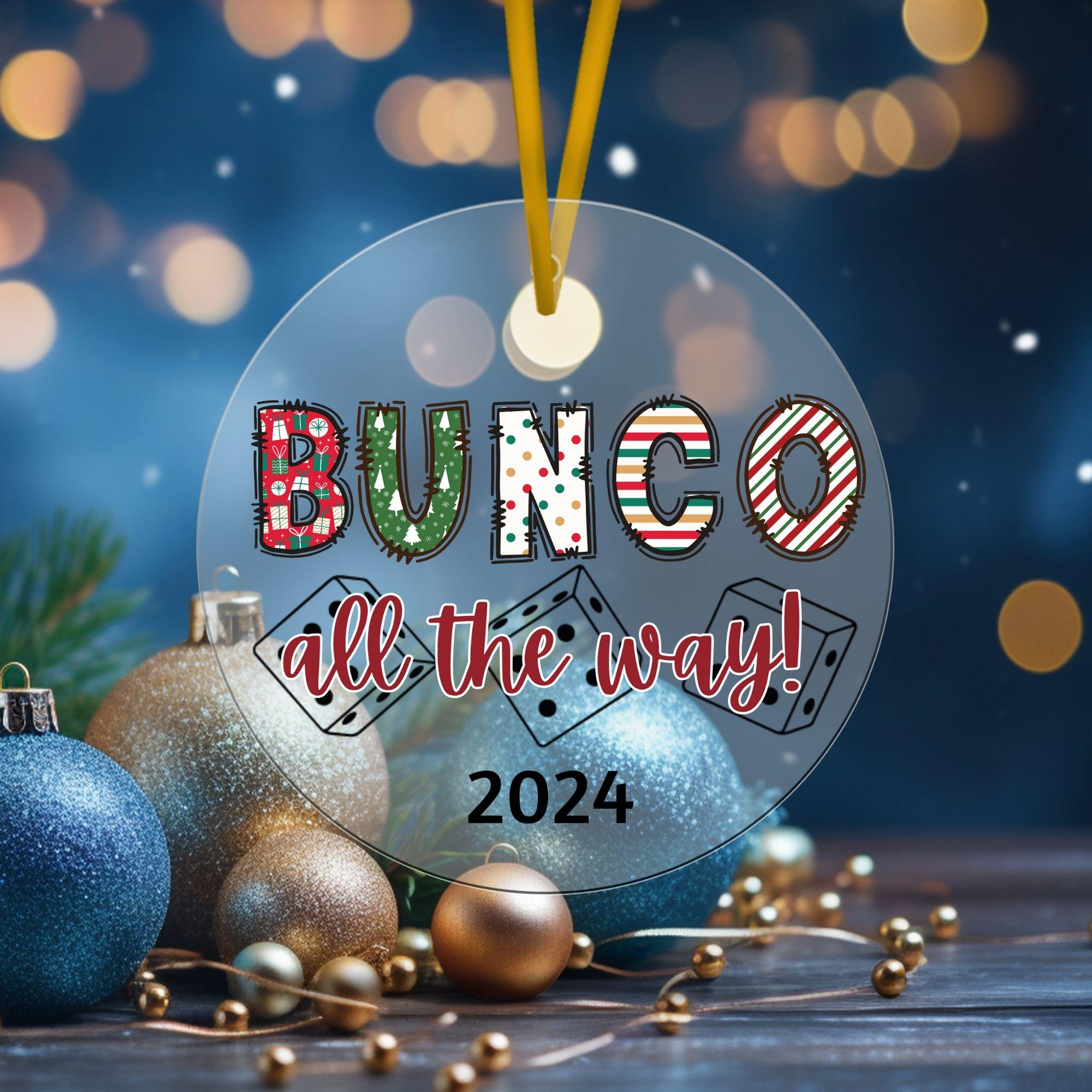 Bunco Ornament, Bunco Night Prize, Bunco All the Way Christmas Tree ...