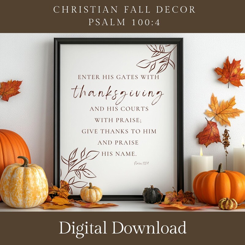 Psalms 100 4 - Etsy