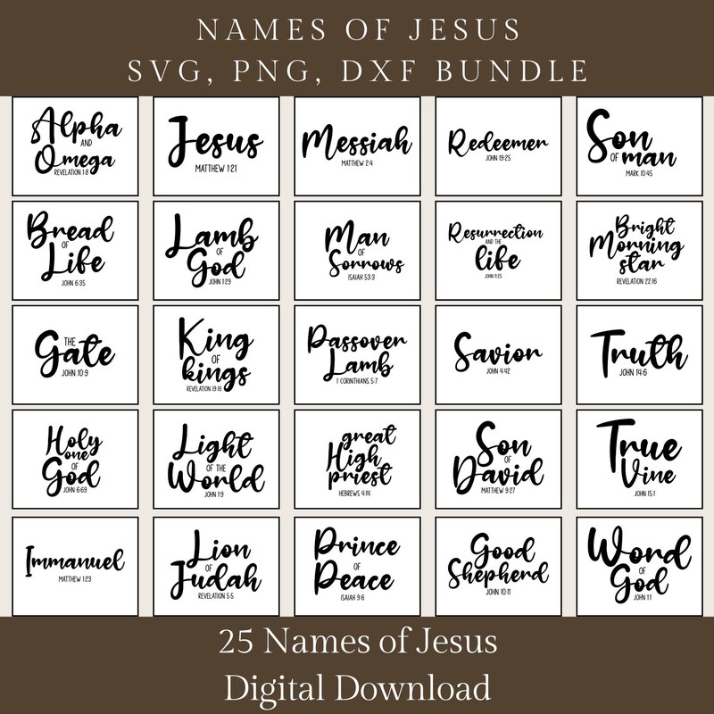 Names of Jesus - Etsy
