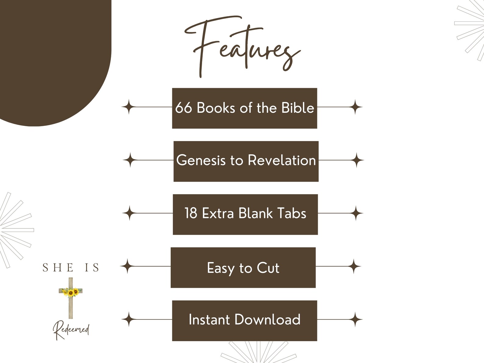 Printable Bible Tabs: Genesis to Revelation, Brown (DIY PDF) - Etsy
