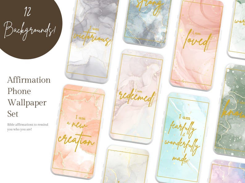 Marble Aesthetic Bible Verse Phone Wallpaper | Christian Scripture ...