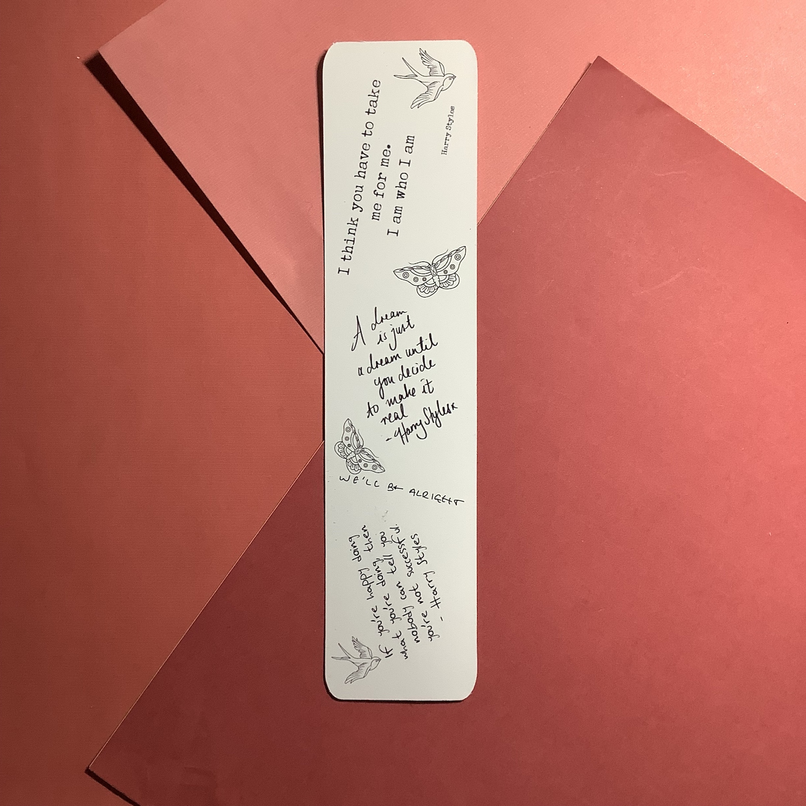 Harry Styles Bookmark - HS Bookmark - Book Gift - Glossy - Etsy