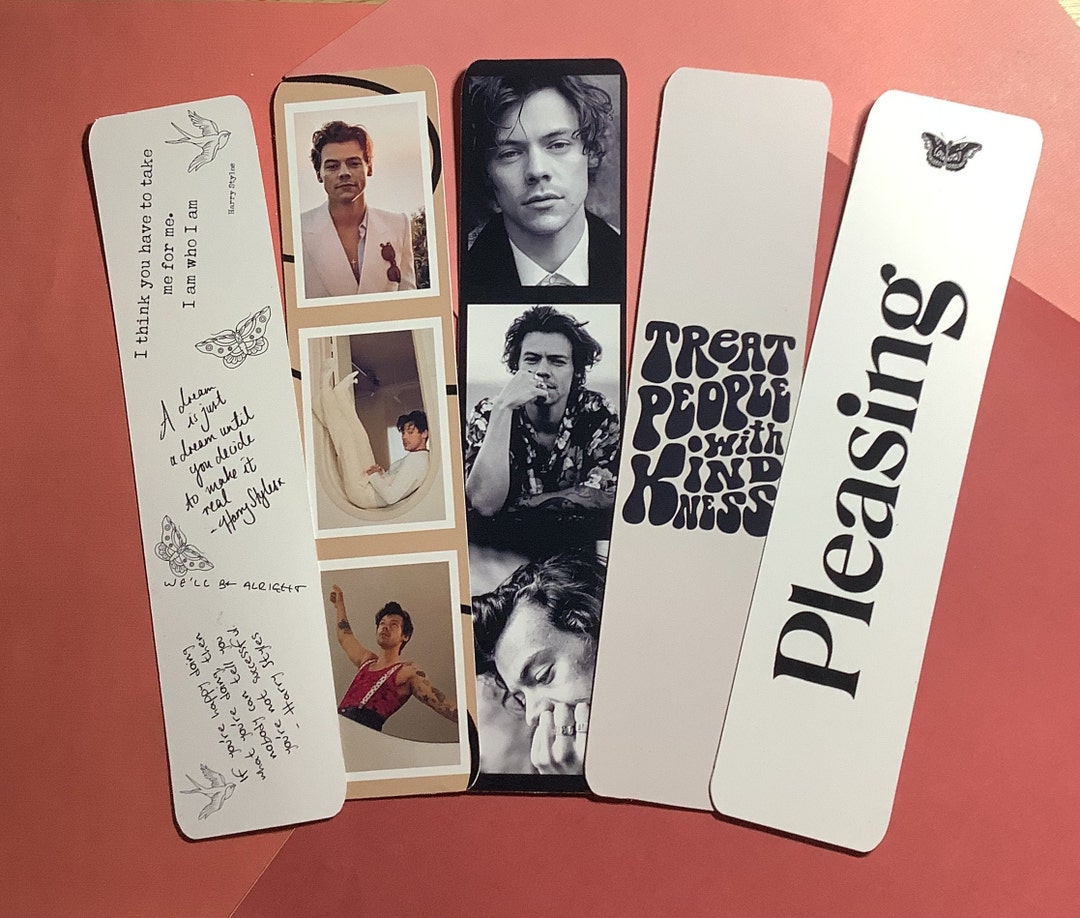 Harry Styles Bookmark - HS Bookmark - Book Gift - Glossy - Etsy UK