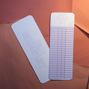 Reading List Bookmark 2024 Printable Bookmark, Reading Log Tracker ...