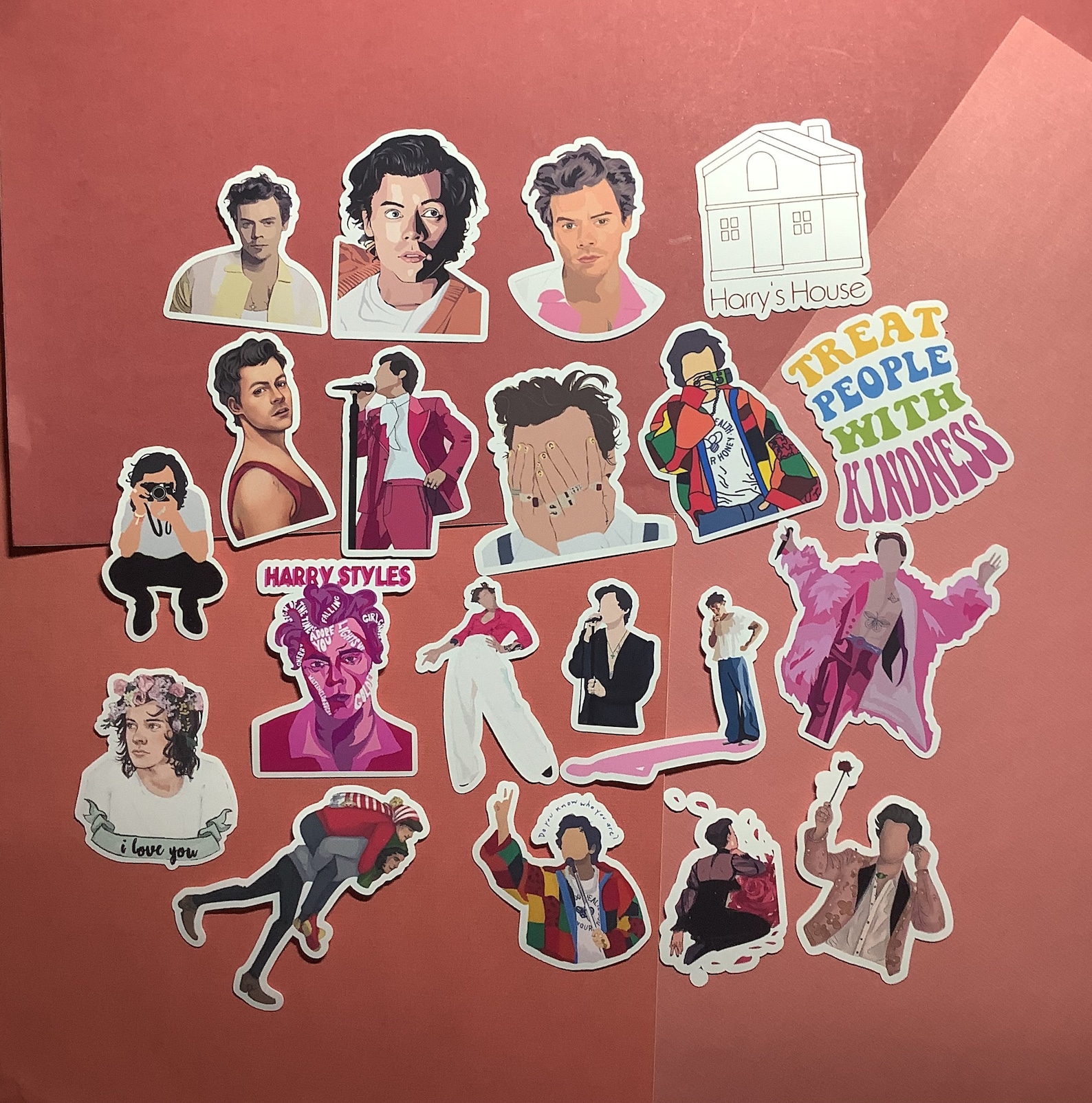 Harry Styles Sticker Pack Vinyl Stickers - Etsy UK