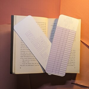 Reading List Bookmark 2024 Printable Bookmark, Reading Log Tracker ...