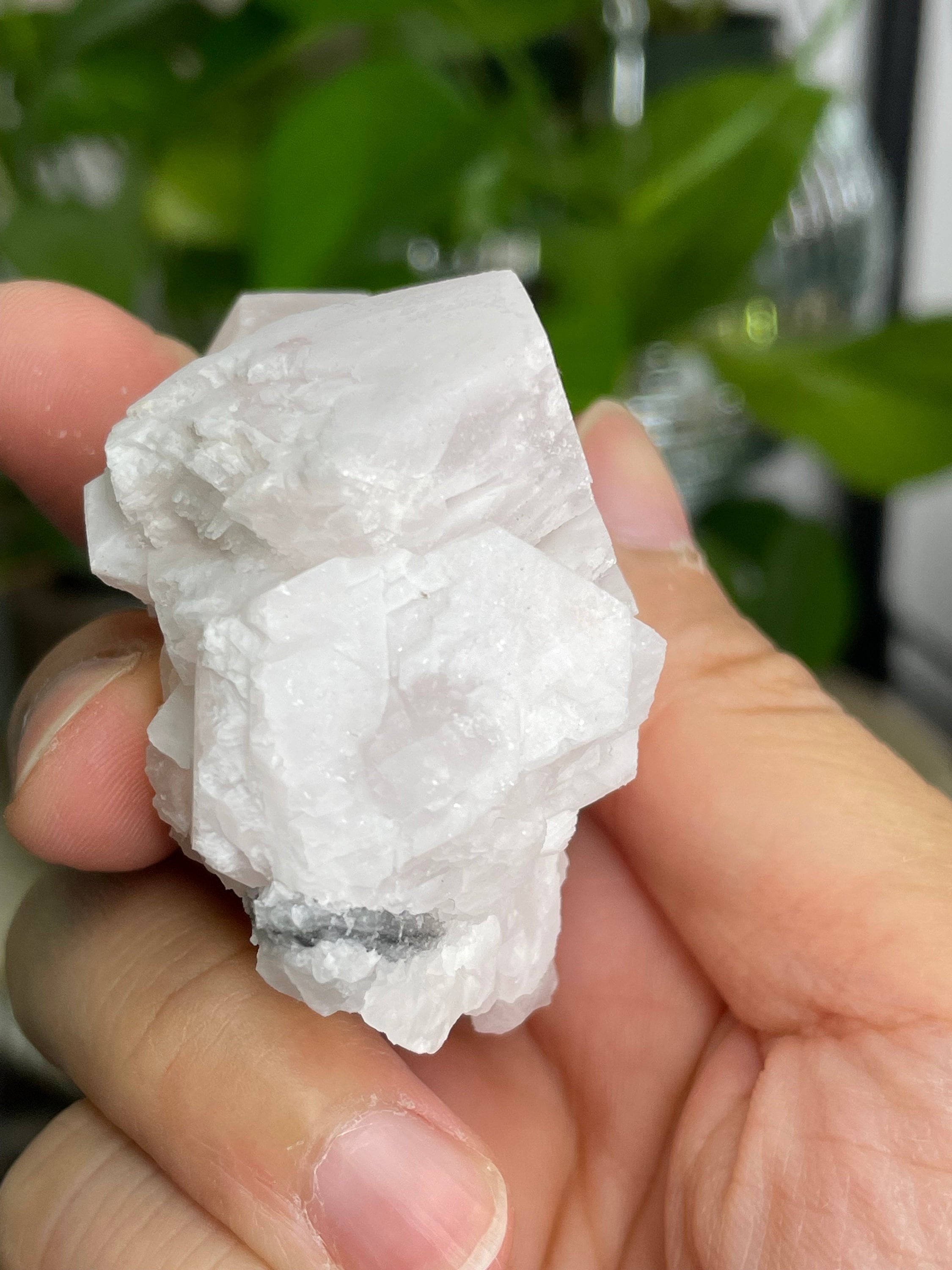 Hexagonal Shaped Light Pink Sandwich Calcite Cluster From Fujian ...