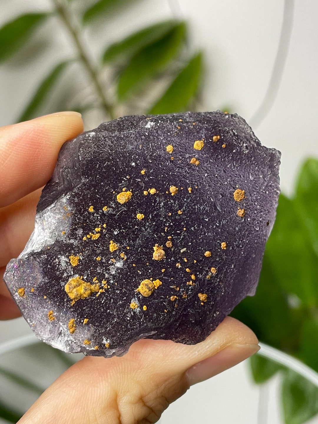 Dark Purple Sugar Fluorite From Zhejiang With a Velvety Sheen - Etsy