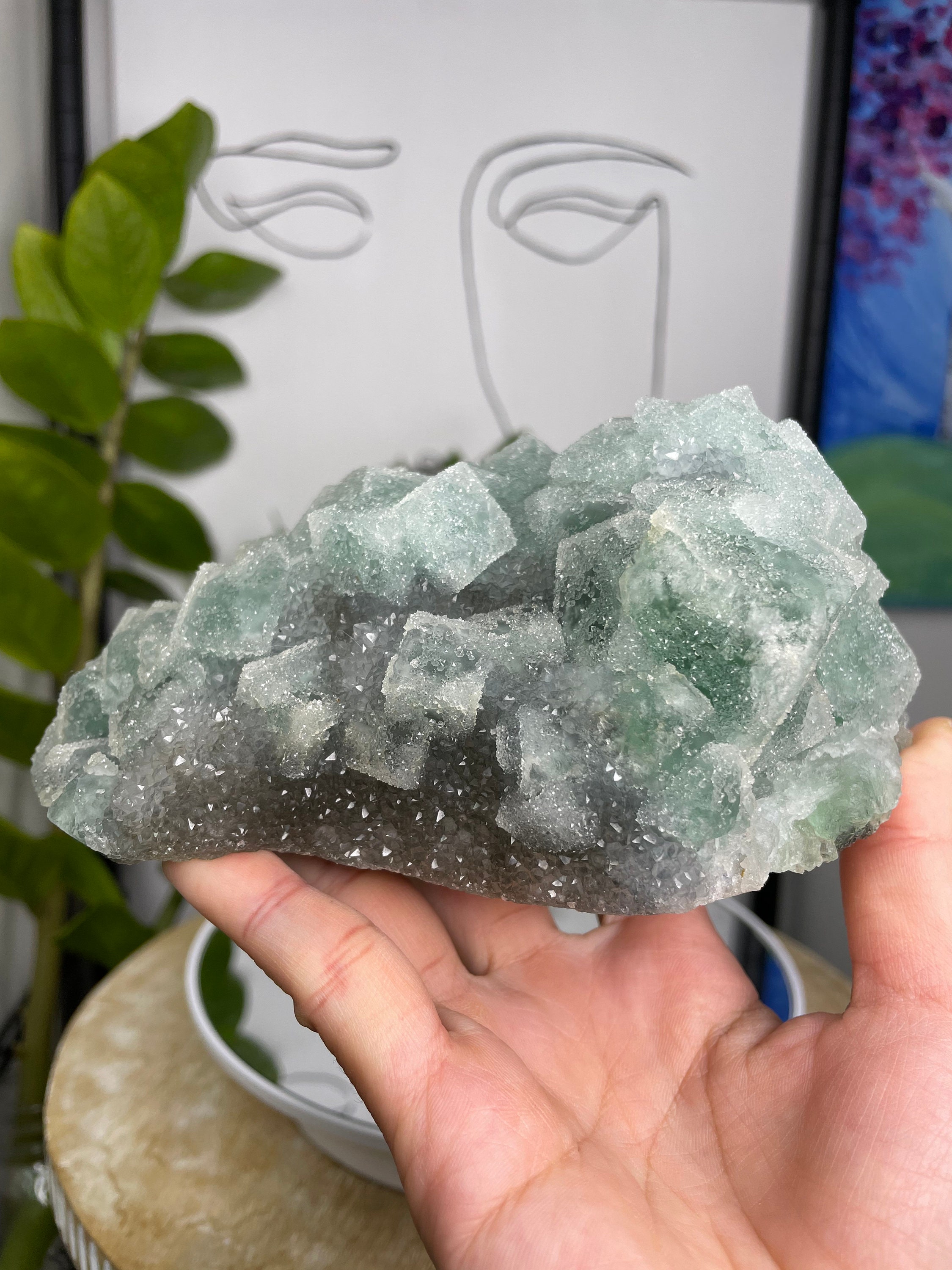 Over 2lbs Green Sugar Fluorite High Quality Specimen - Etsy