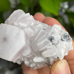 Layered Hexagonal Shaped Light Pink Sandwich Calcite From Fujian Super ...