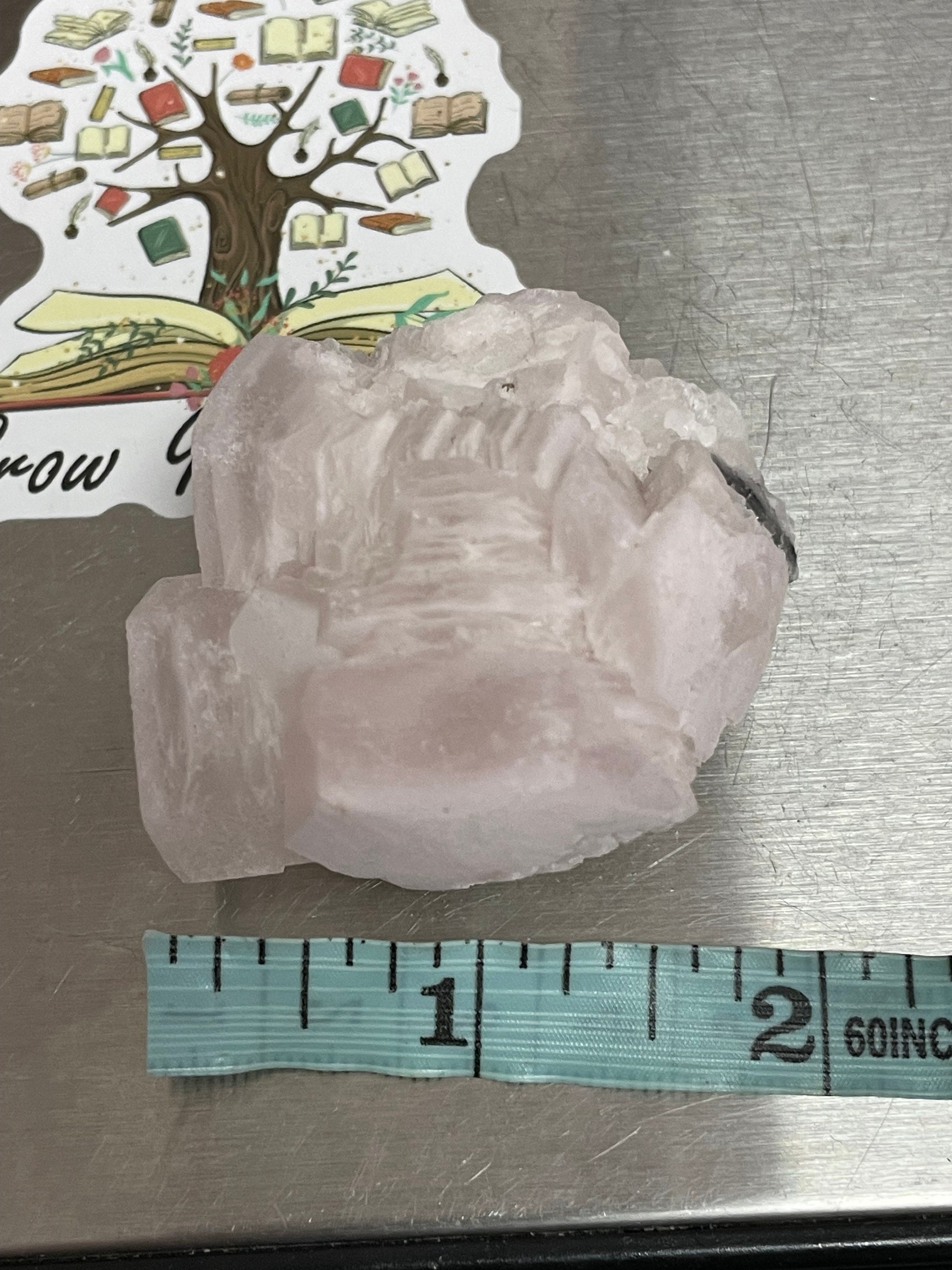 Hexagonal Shaped Light Pink Sandwich Calcite Cluster From Fujian ...