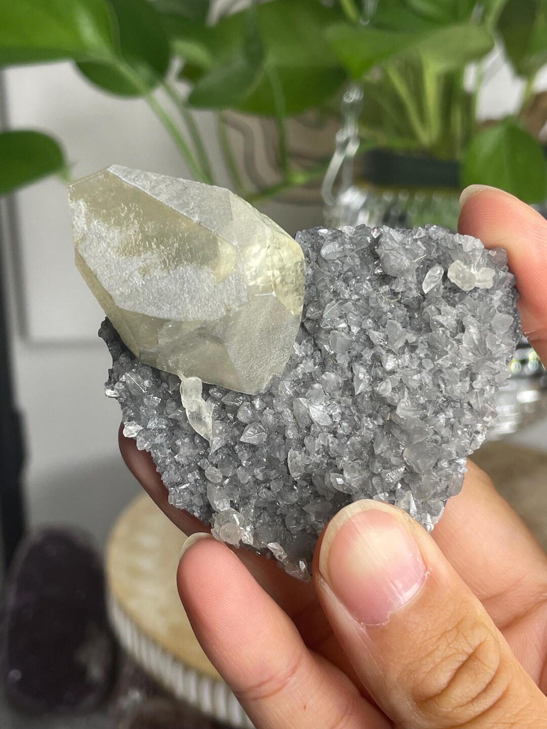 Dusty Light Yellow Calcite Cluster From Anhui - Etsy