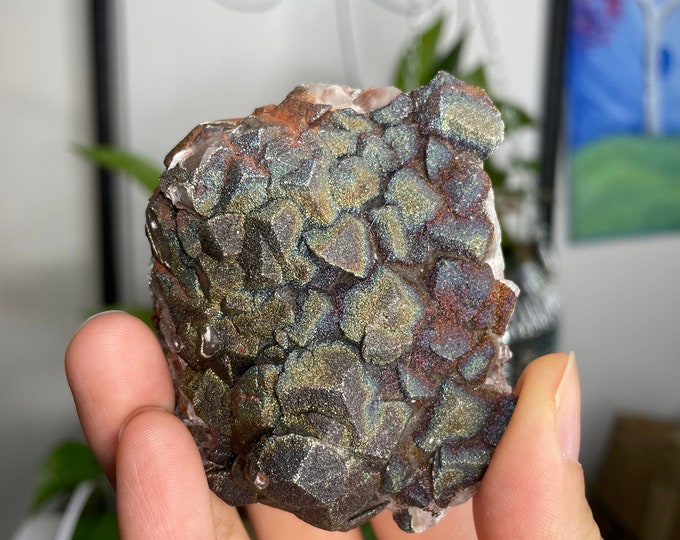 Unique Calcite Covered in Multi Colored Chalcopyrite/pyrite From Hubei ...