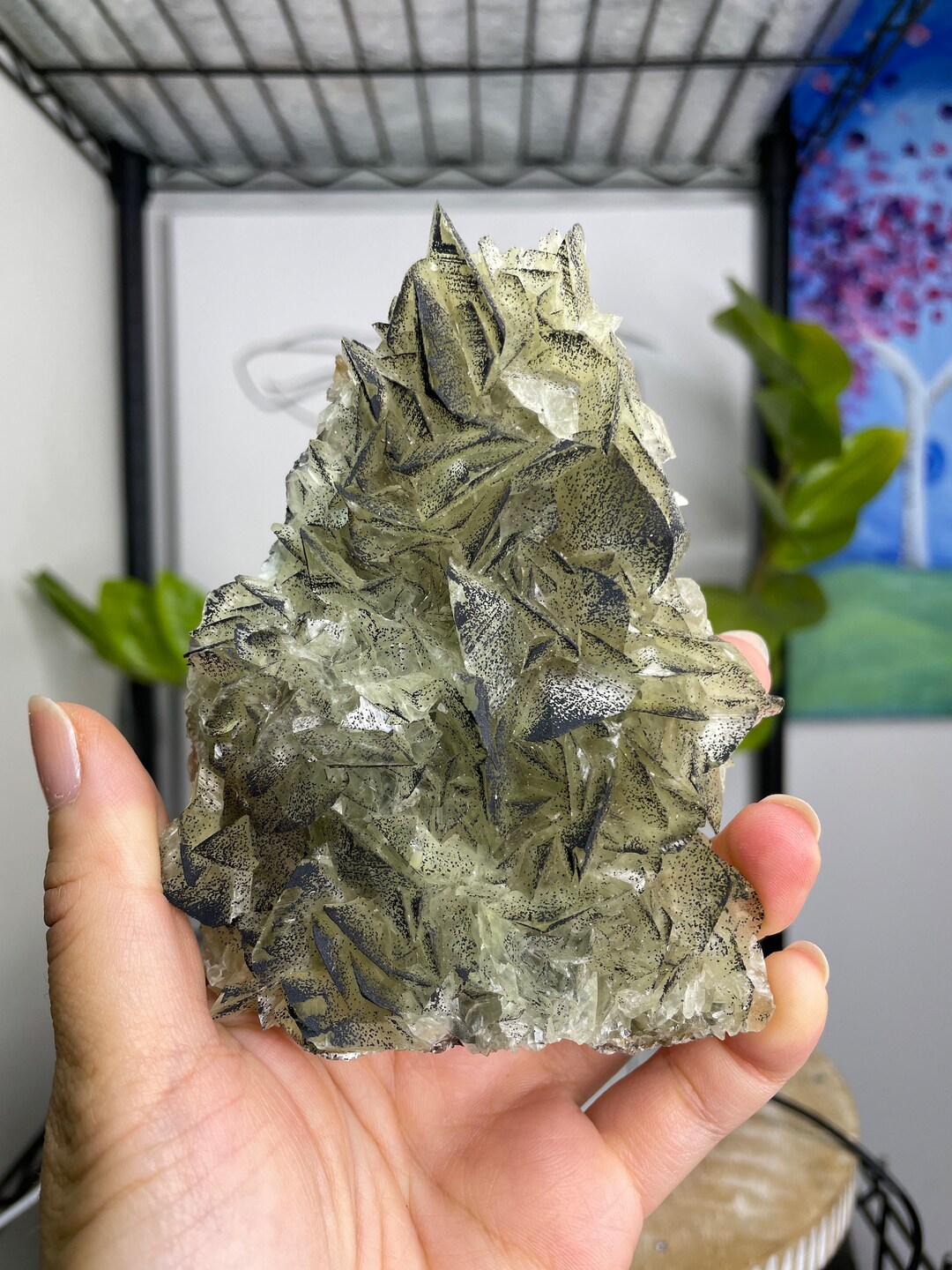 Amazing Green Calcite With Hematite From Hubei Daye - Etsy
