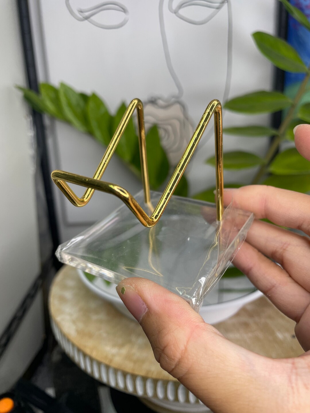 Gold Bar With Acrylic Base Stand for Mineral Specimens - Etsy