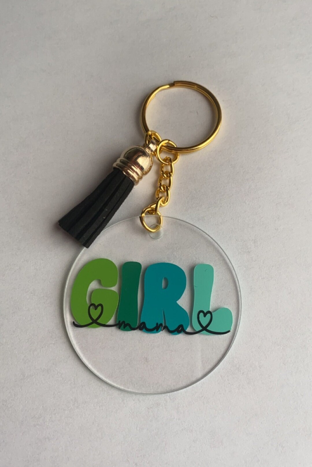 Girl Mama Key Chain - Etsy