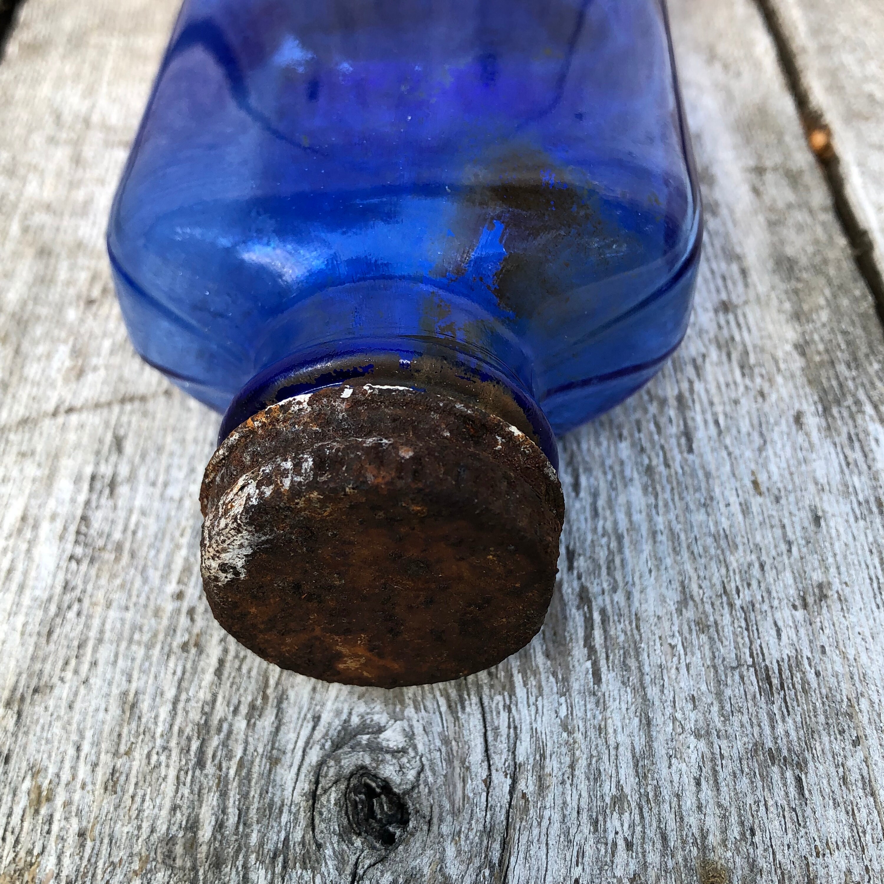 Vintage Phillips Milk of Magnesia Cobalt Blue Bottle With Lid - Etsy