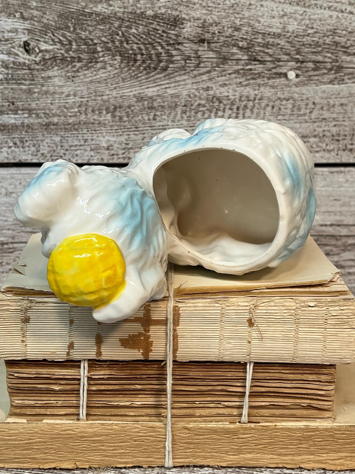 Vintage Relpo Rubens Blue Dog Ceramic Baby Planter - Etsy