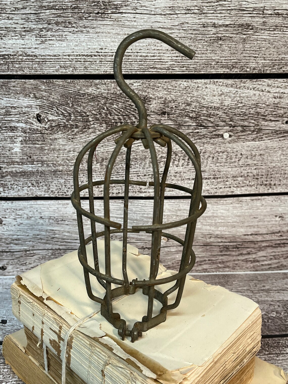 Vintage Hanging Industrial Light Bulb Cage - Etsy