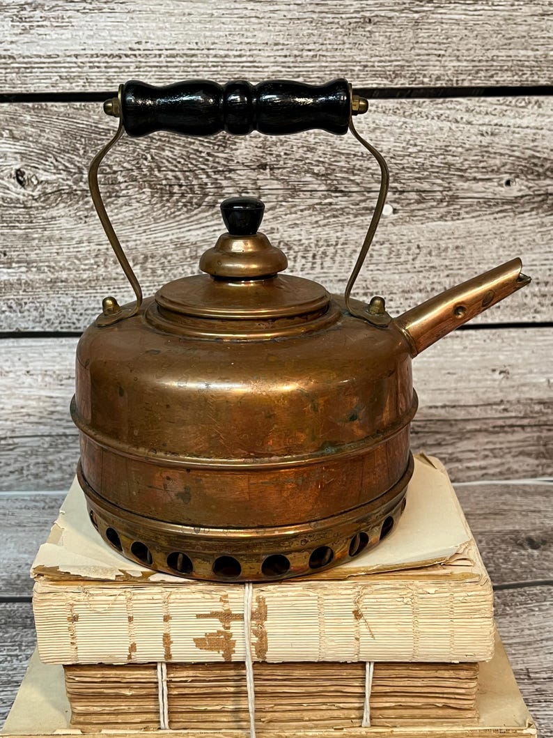 Vintage Simplex Copper Tea Kettle, England - Etsy