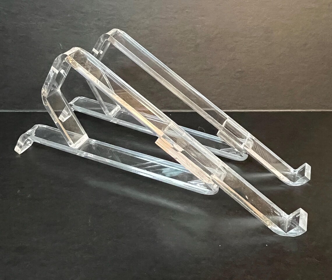 Vintage Lucite Shelf Brackets, Pair - Etsy