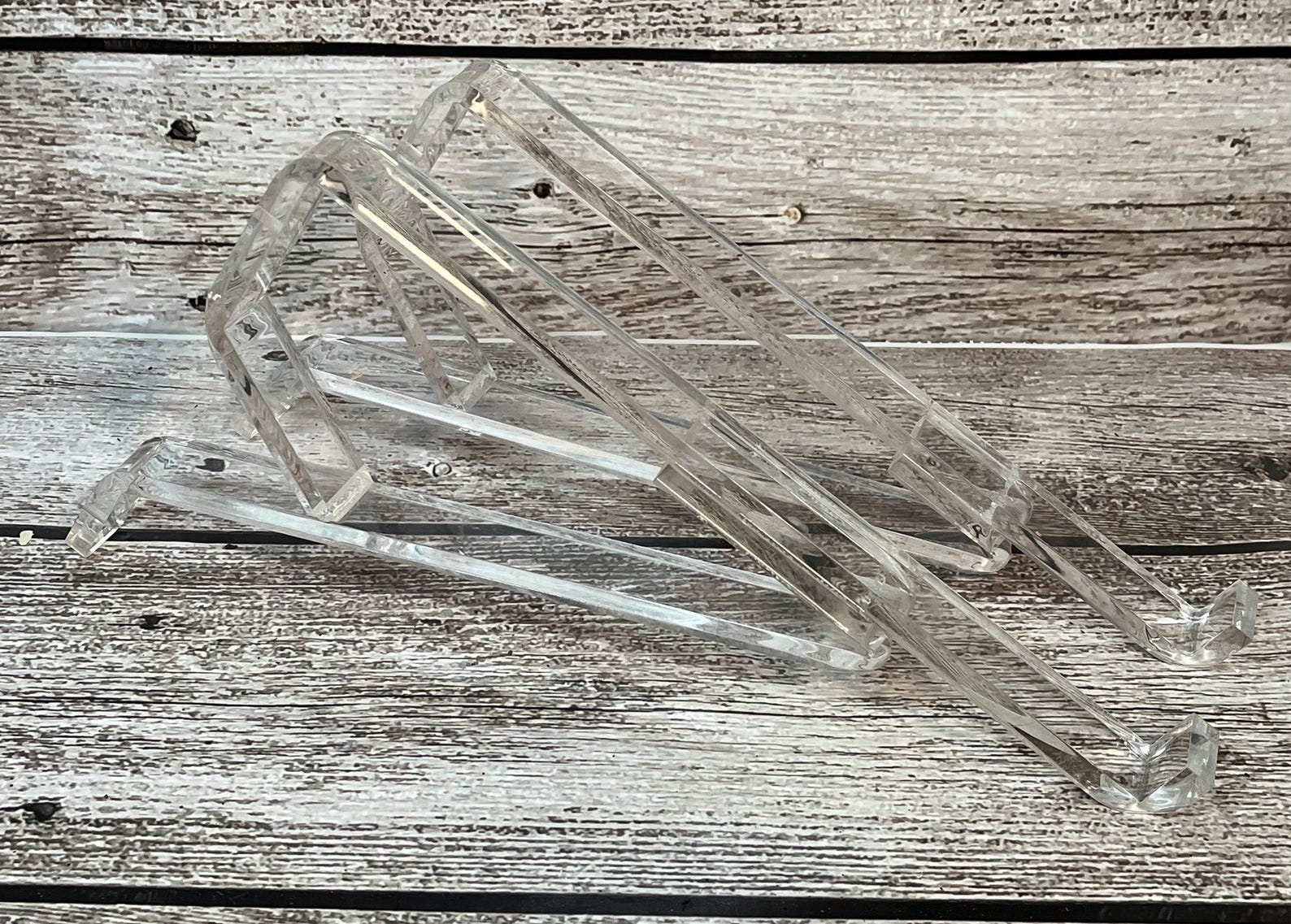 Vintage Lucite Shelf Brackets, Pair - Etsy