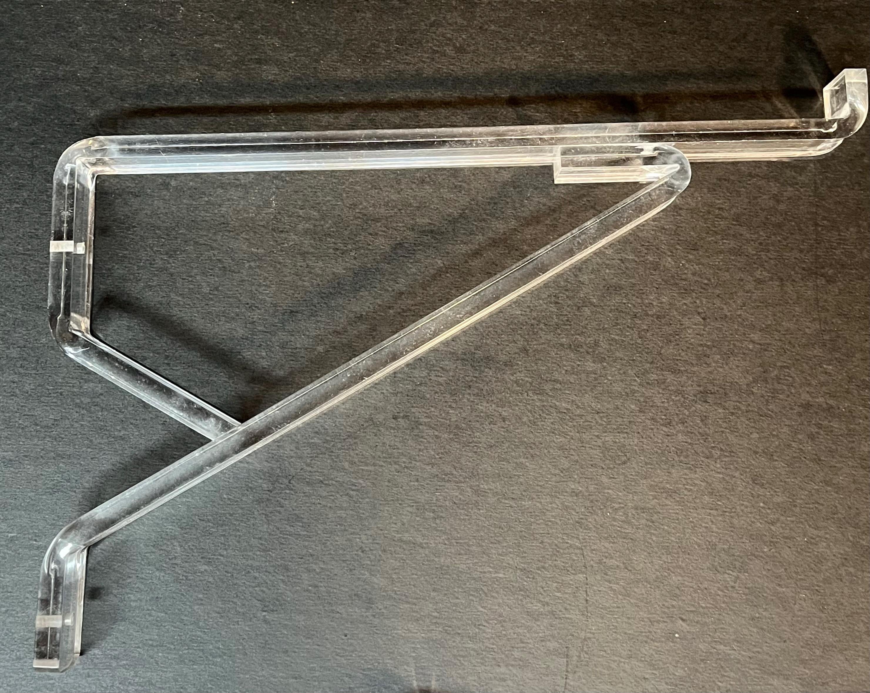 Vintage Lucite Shelf Brackets, Pair - Etsy